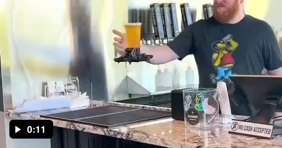 Drone delivers beer at bar - 9GAG