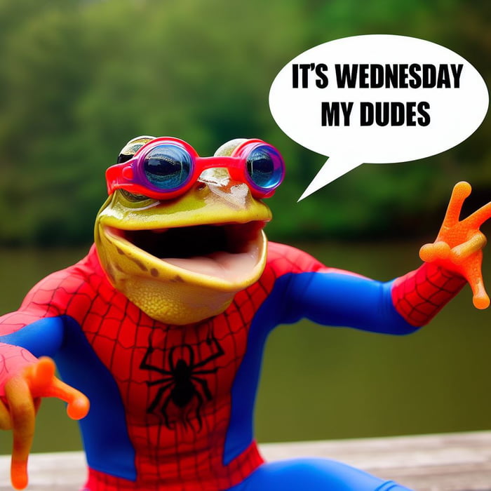 AI helping with my Wednesday frog withdrawals - 9GAG