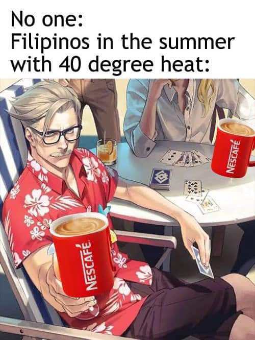 You can't feel outside heat if your body's much warmer. - 9GAG