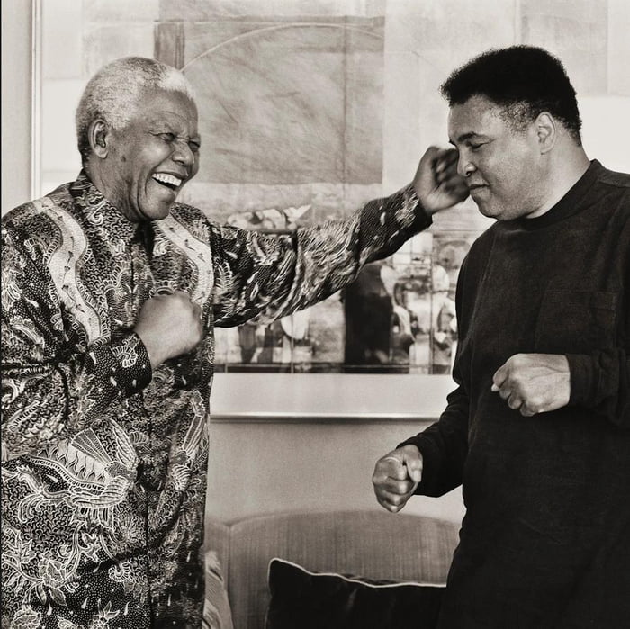 Nelson Mandela and Muhammad Ali Meet, November 2000. Ali was a friend ...