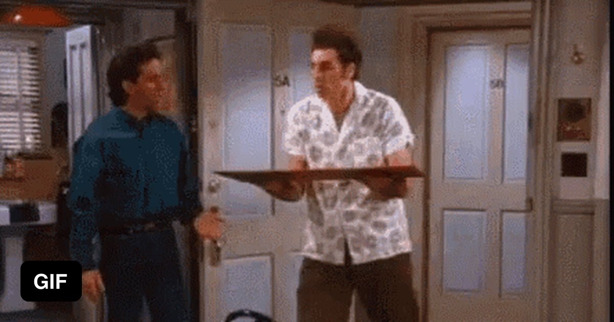 Kramer clears off the table with his foot - 9GAG