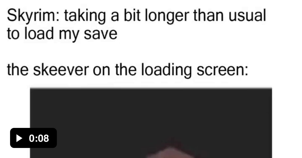 Skyrim loading screens be like - 9GAG
