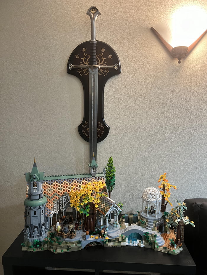 Lego Rivendell with Andúril - 9GAG