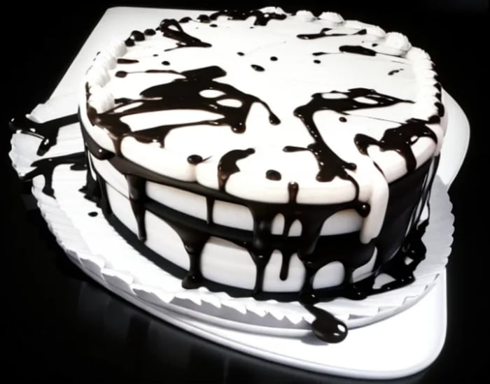 Blursed cake - 9GAG