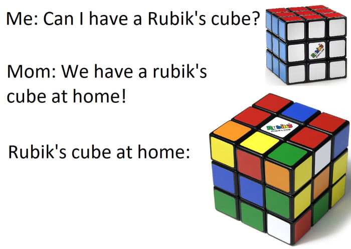Rubik's cube at home - 9GAG