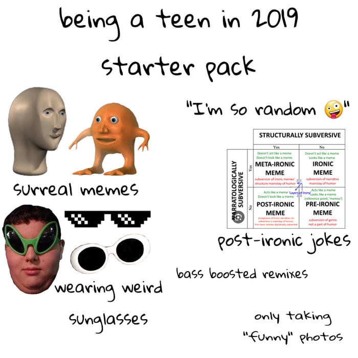 "random" kid from 2019 starter pack - 9GAG