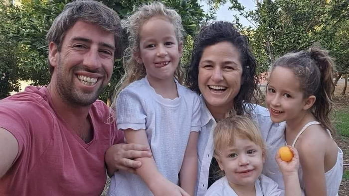 The Kedem family: Tamar, Yonatan, Shahar, Arbel and Omer. They were all ...