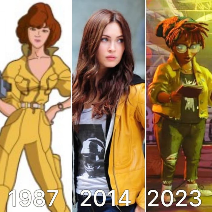 The evolution of April O’Neil in Ninja Turtles - 9GAG