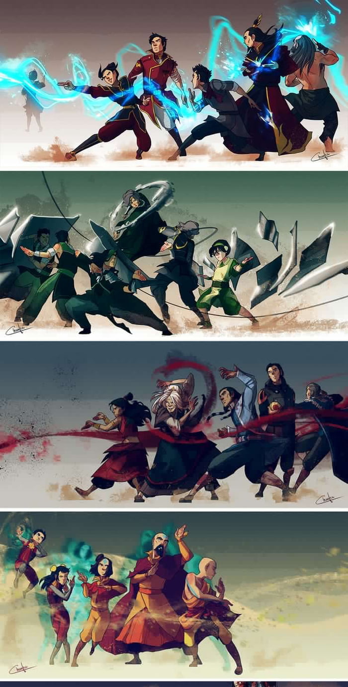 Before book 3 I thought fire was the best bending ... But that old lady ...
