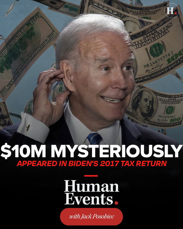 🚨🚨 Joe Biden's 2017 tax returns show the alleged $10 million bribe ...