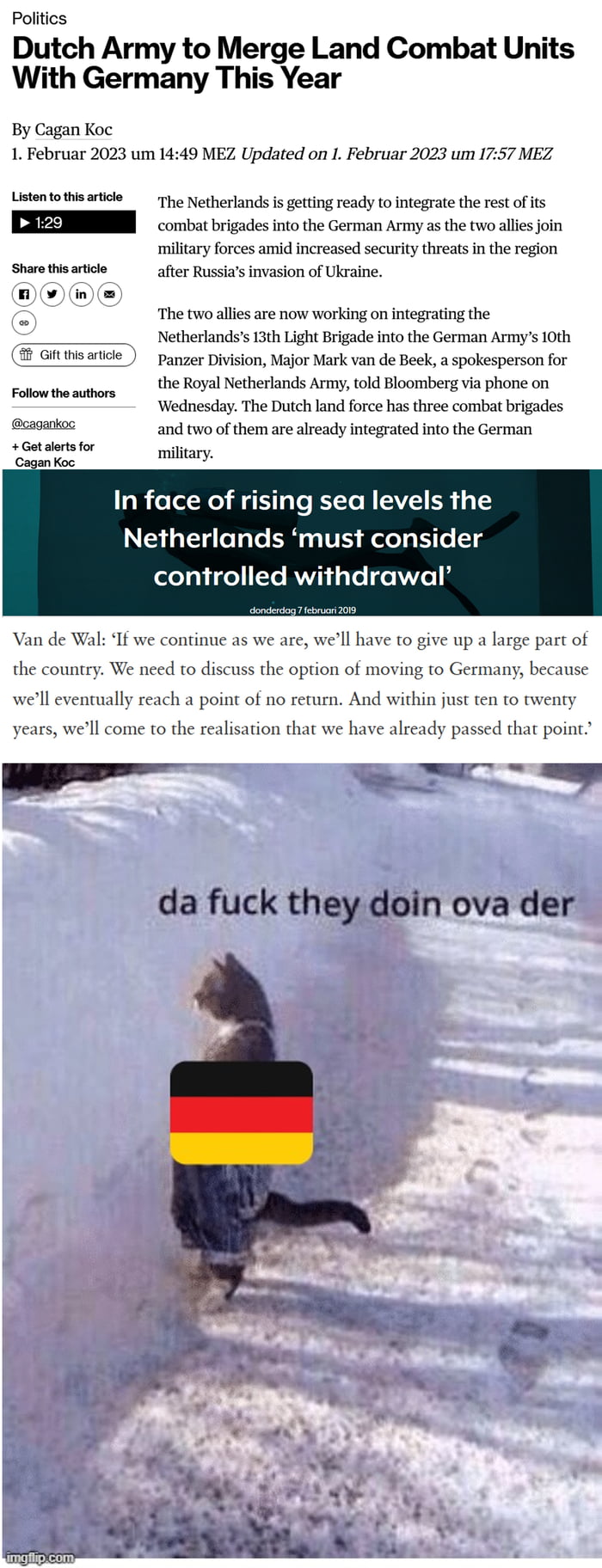 Netherlands and Germany are preparing merging - 9GAG