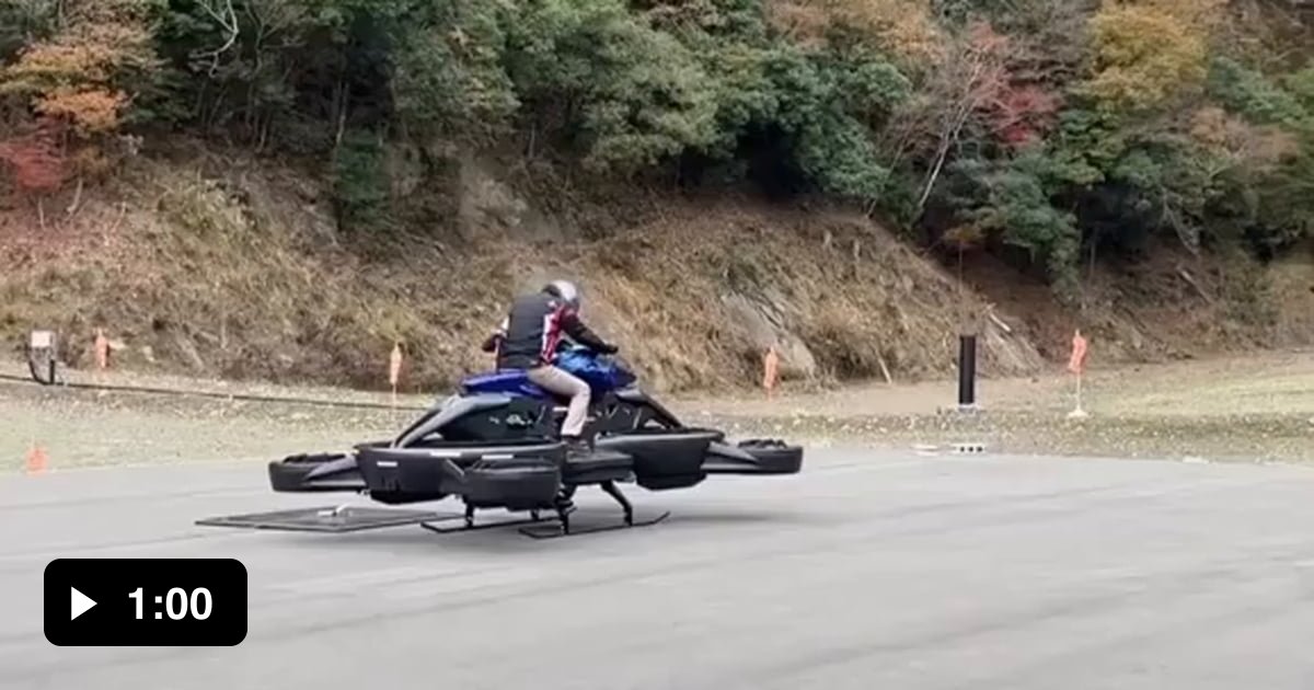 World's first flying bike (Xturismo hoverbike) created by a Japanese ...