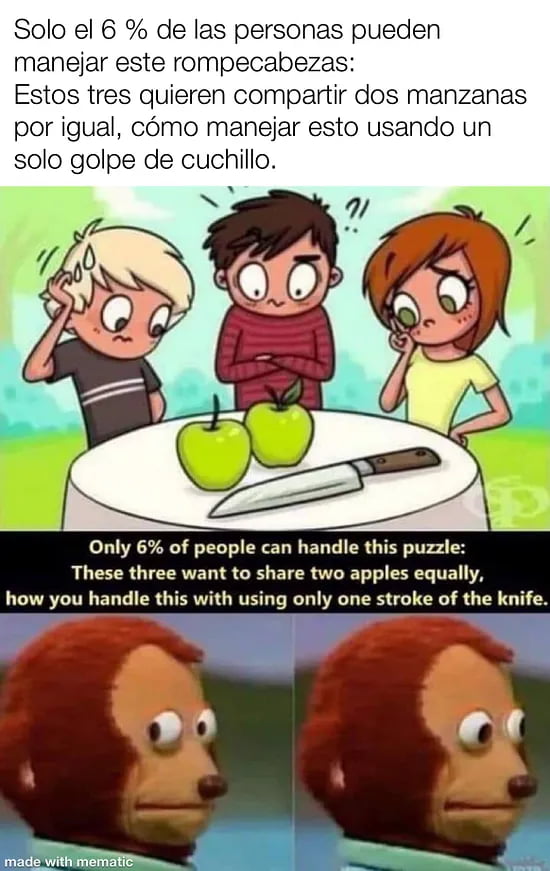 La solución es el duelo a muerte con cuchillos - 9GAG