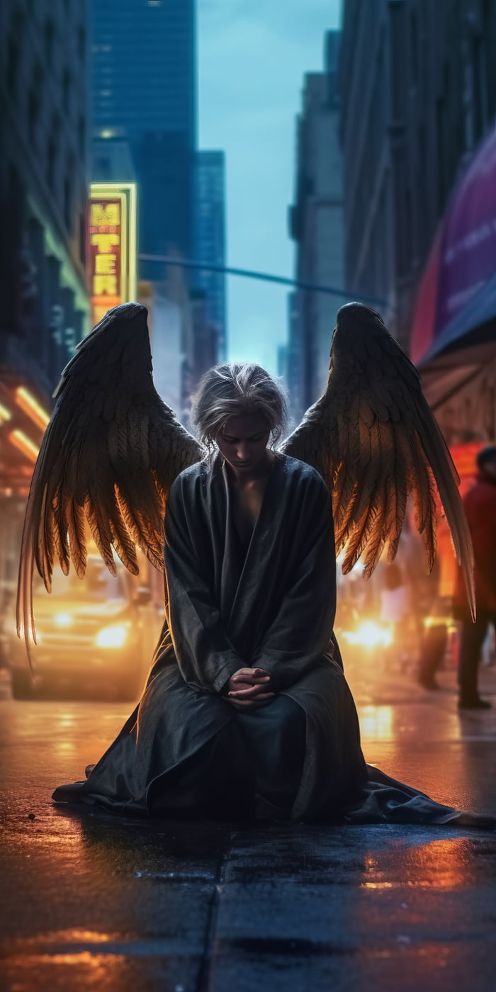 Fallen Angel On Ny Street 9gag
