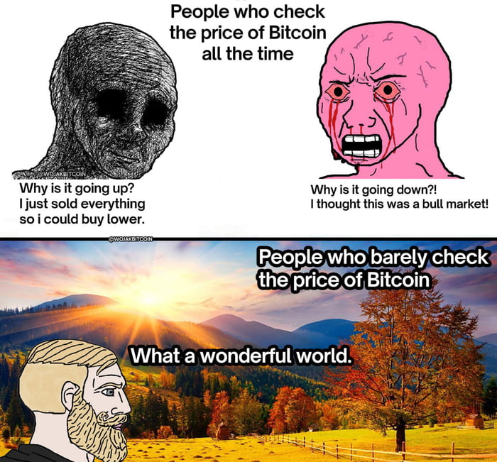Checking the bitcoin price... - 9GAG