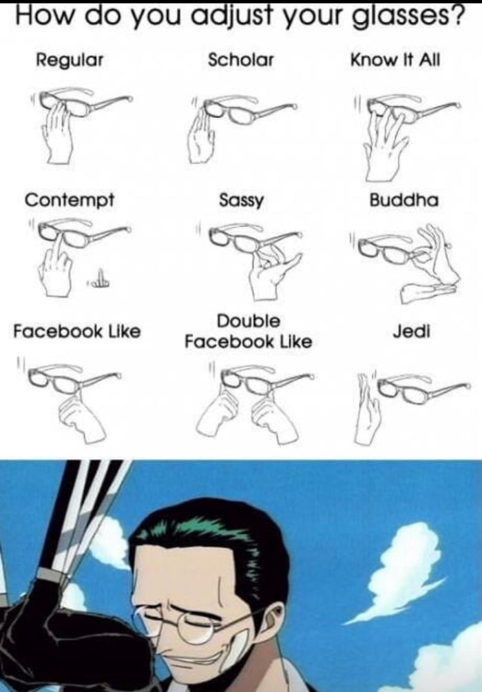 So how you adjust your glasses ? - 9GAG