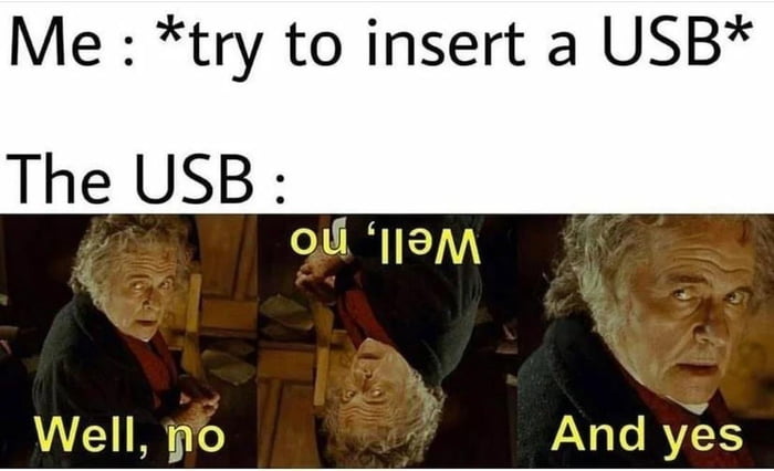 Don't stick USB in crazy PC - 9GAG