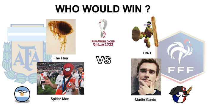 FIFA World Cup 2022 Finals "Argentina vs. France" - Clash Of The Titans - 9GAG