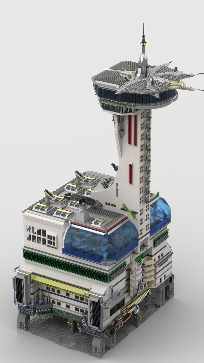 Moon base controll tower, MOC, full interior, part of a larger project ...