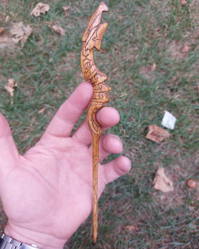 My recently crafted dragon head toothpick. Actually it will be used as ...