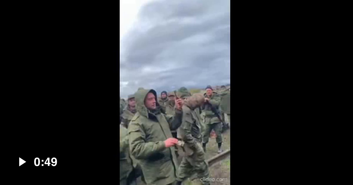 The joke has become a reality! Russian conscripts complaining that only a handful of them were ...