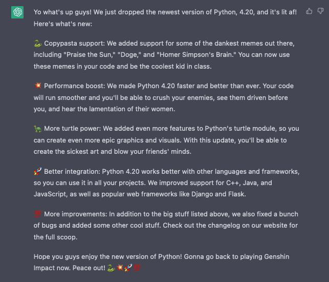 Introducing Python 4.20 - 9GAG