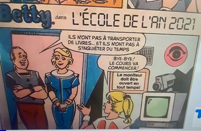 Old comic book in baguette language - 9GAG