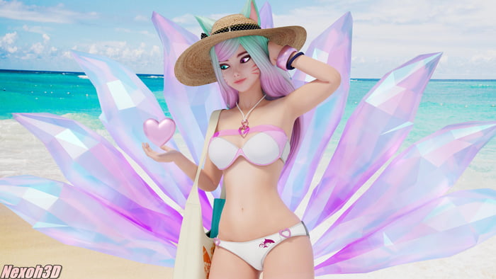 Pool Party Ahri - 9GAG