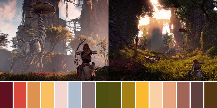 Horizon Zero Dawn - Colors Charts - 9GAG