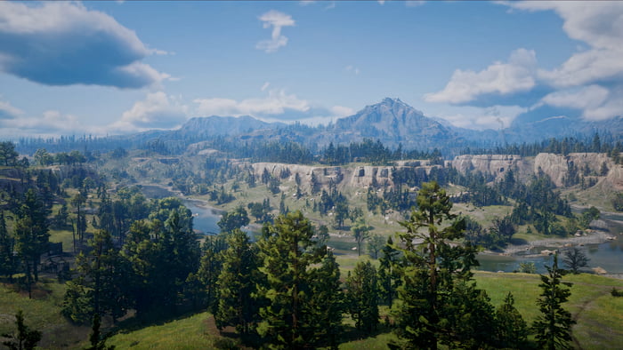 Red dead redemption 2 - the view from horseshoe overlook - 9GAG