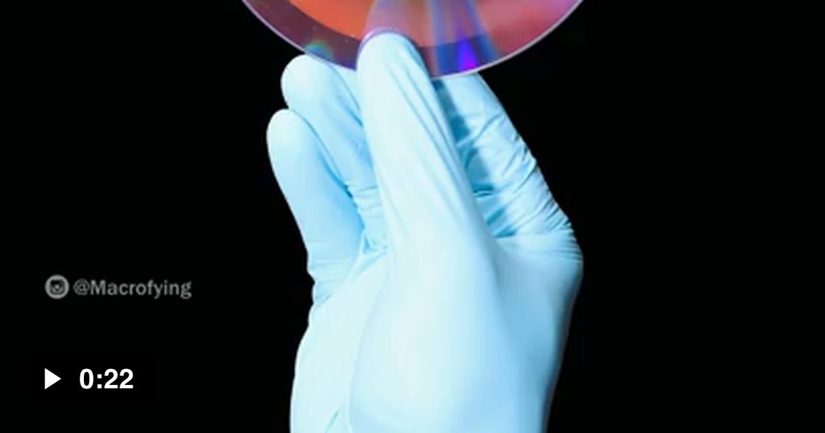 This is what a CD looks like under the microscope. - 9GAG