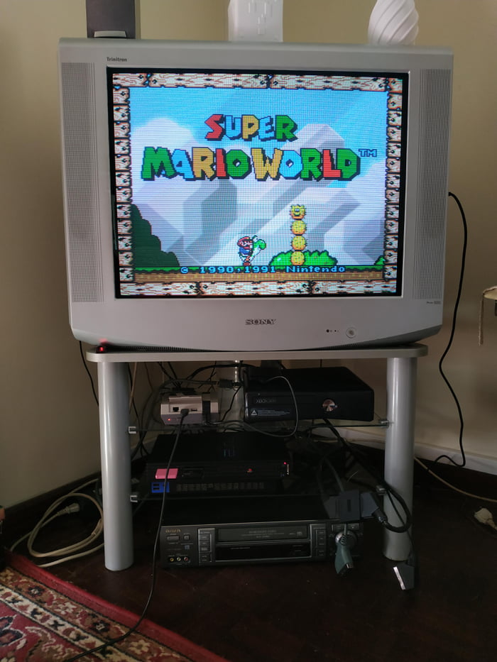 Retro gaming on a proper screen. - 9GAG