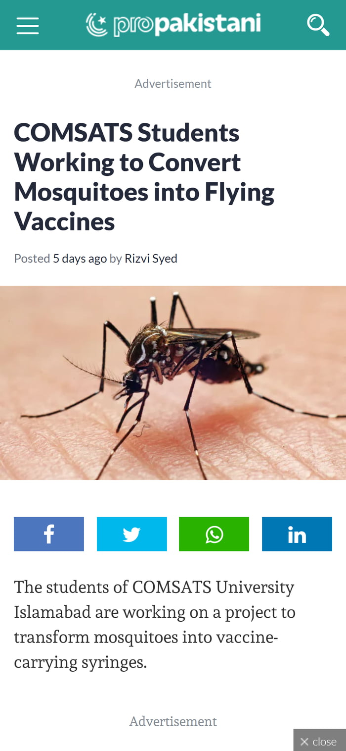 COMSATS University students are working on a proposal to convert flying ...