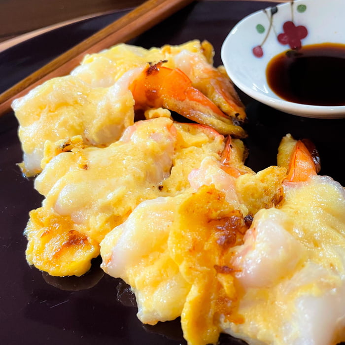 Golden Egg Shrimp Teppanyaki Style - 9GAG