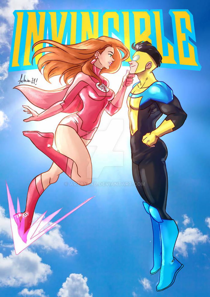 Invincible and Atom Eve by ArtbyFab - 9GAG