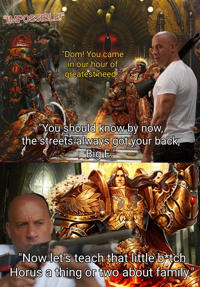 You don't need Custodes when you have family - 9GAG