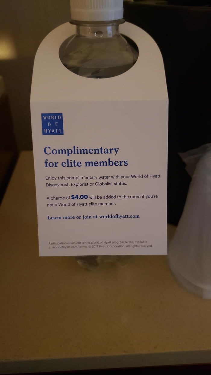 This "complementary" water - 9GAG