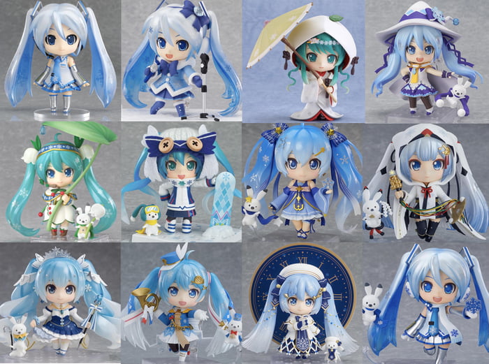 Which Snow Miku Nendoroid is your favorite/ least favorite? - 9GAG