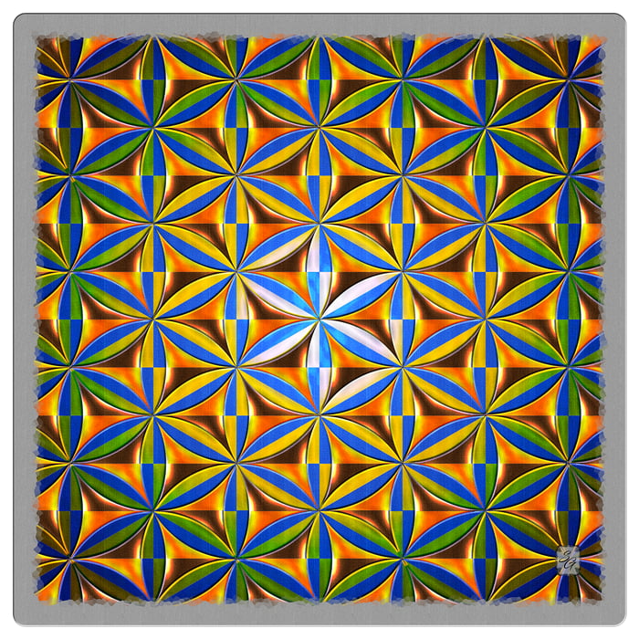 Another take on the "flower of life" pattern, zen drawing - 9GAG