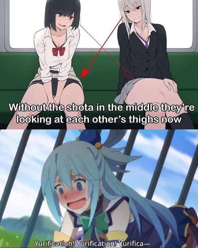 Aqua yelling “Yurification” is a top tier meme - 9GAG