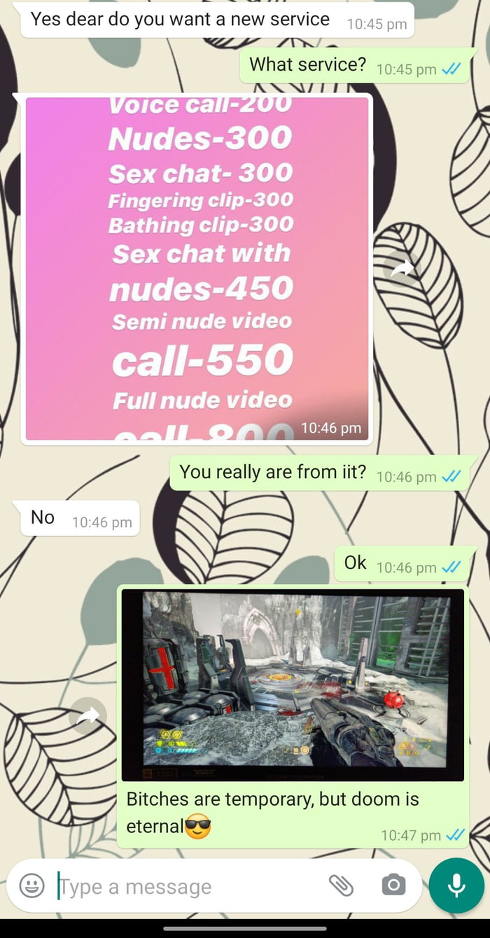 B*tches are temporary but doom is eternal - 9GAG