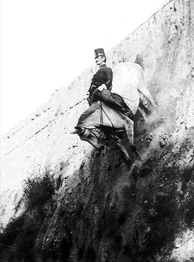 Hungarian huszár sliding like a boss.(photo: Brenner brothers Szeged ...