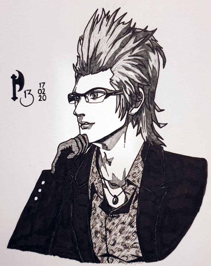 My drawing of Ignis from Final Fantasy XV - 9GAG