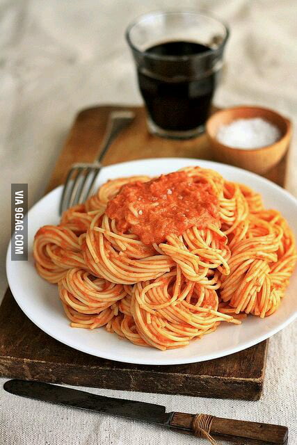 The perfect plate of spaghetti - 9GAG