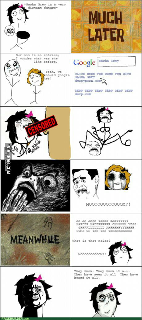 My first rage comic, ft Sasha Grey - 9GAG