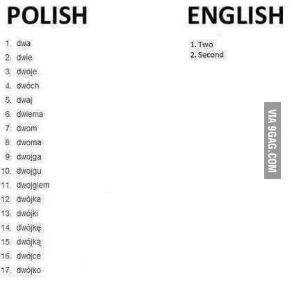 Polish in compare to English - 9GAG