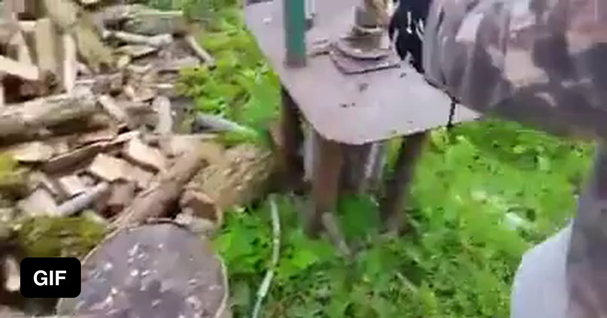 Splitting wood - 9GAG