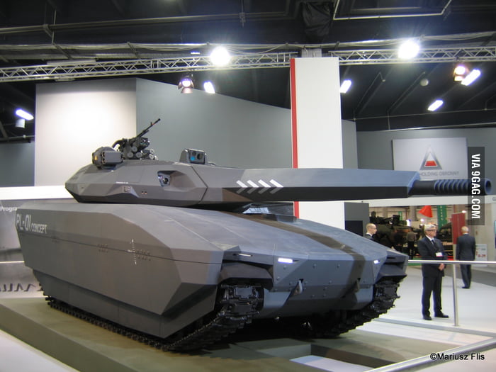 An experimental stealth tank. - 9GAG