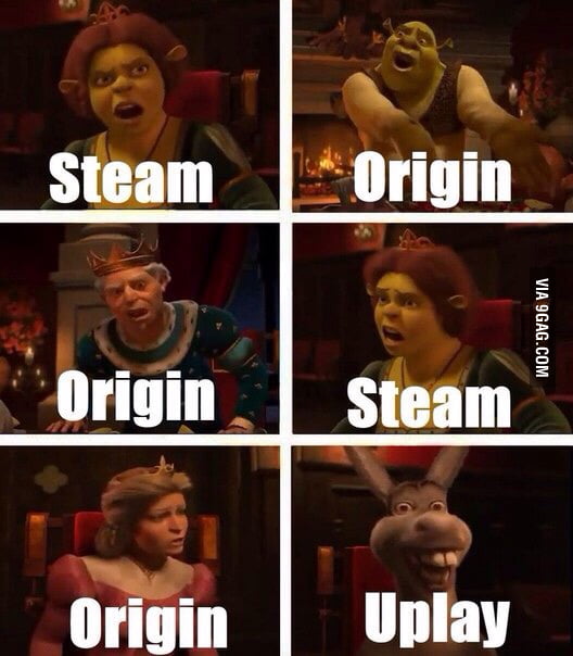 Steam or Origin?!?! No Uplay - 9GAG