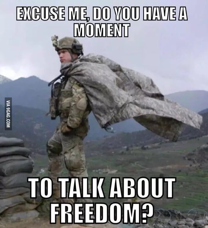 Freedom intensifies. - 9GAG